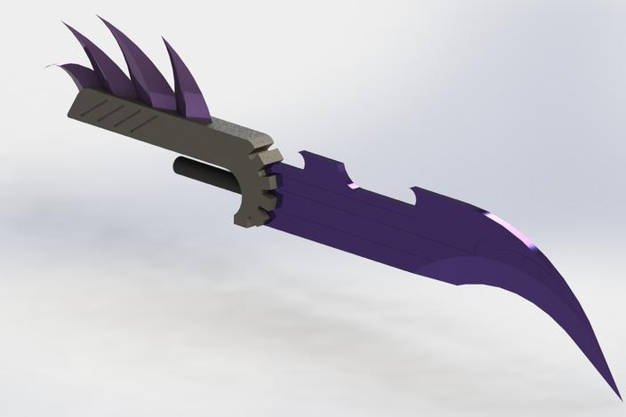 Nobunagun - Jack the Ripper's Blade - STL, SOLIDWORKS - 3D CAD model ...