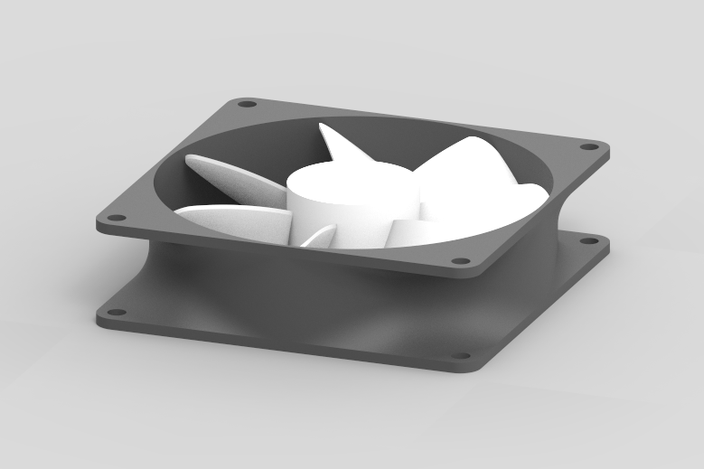 PC Fan 92mm (Arctic F9 PWM) - Solid Edge, STEP / IGES, Other - 3D CAD ...