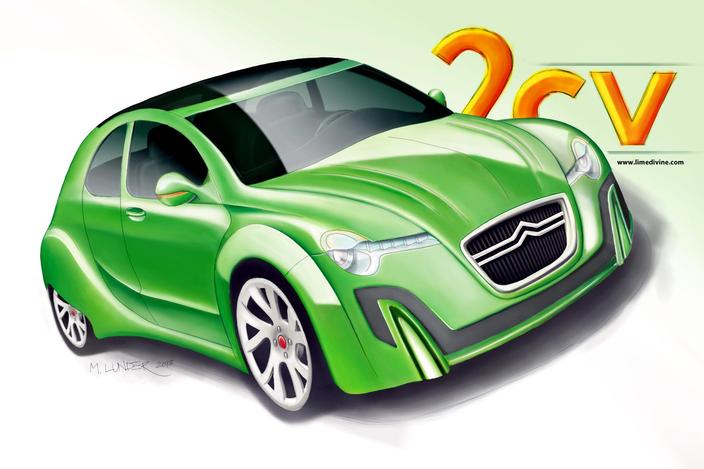 Citroen 2Cv concept - - 3D CAD model - GrabCAD