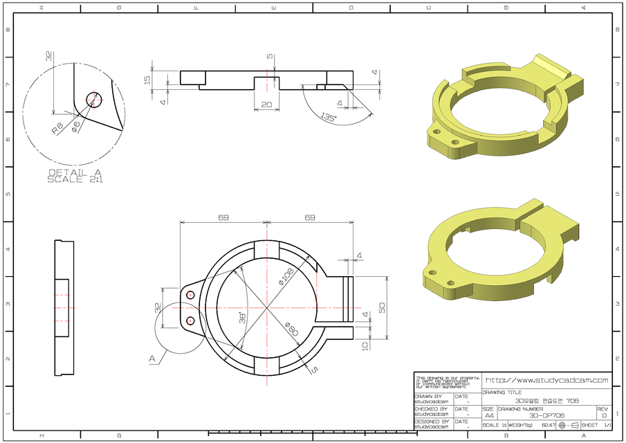 3D part drawings | 3D CAD Model Library | GrabCAD
