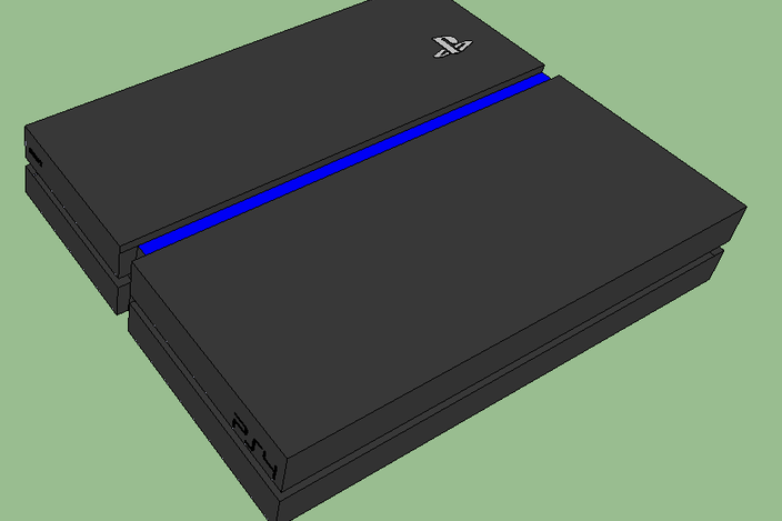 Playstation 4 - STEP / IGES, SketchUp - 3D CAD model - GrabCAD