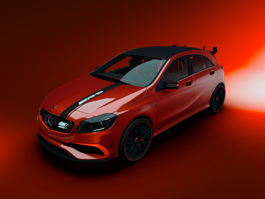 Mercedes Benz A45 Amg Red
