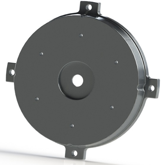 Electric Motor End Cover | 3D CAD Model Library | GrabCAD