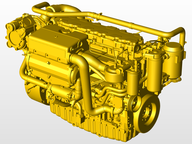 CAT ENGINE | 3D CAD Model Library | GrabCAD