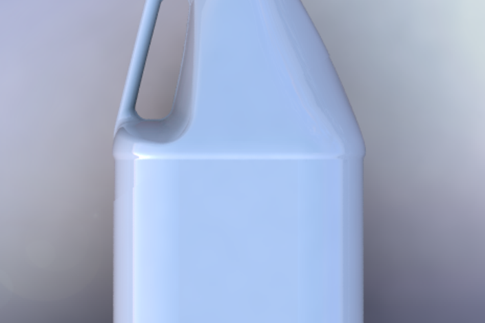 bottle square - STEP / IGES, SOLIDWORKS - 3D CAD model - GrabCAD