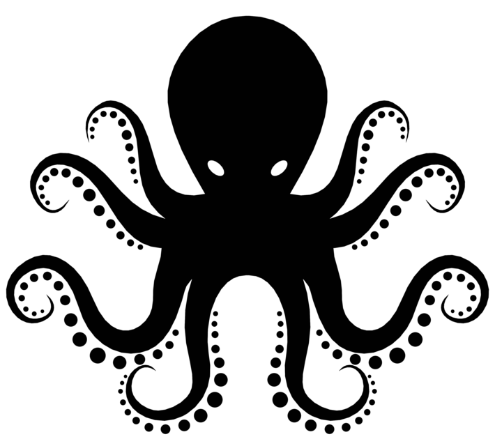 2D vectorized Octopus | 3D CAD Model Library | GrabCAD