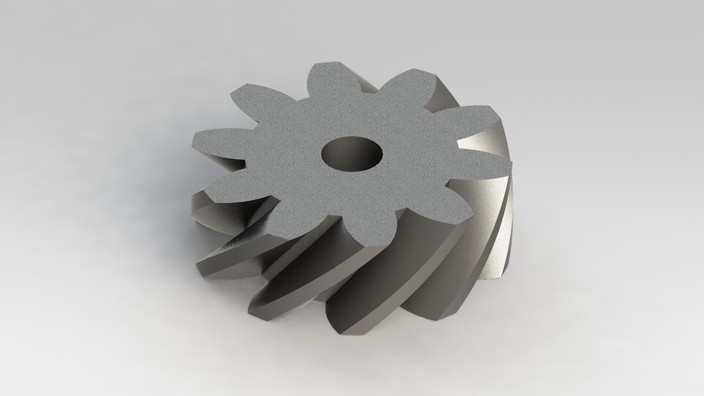 Helical Gear - AutoCAD - 3D CAD model - GrabCAD