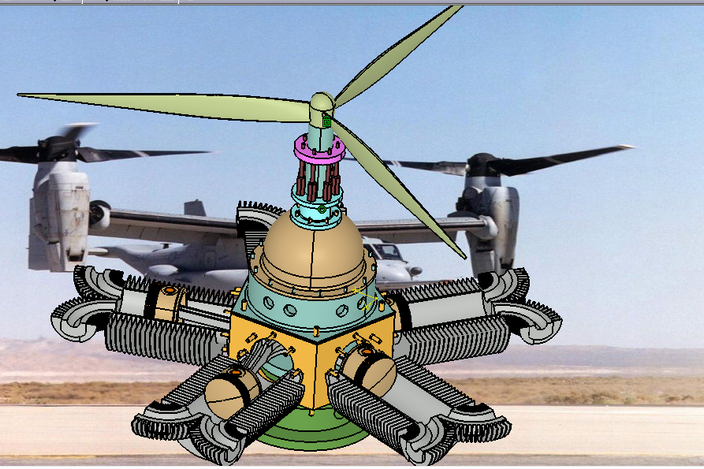 Radial Engine for Aircrafts - CATIA - 3D CAD model - GrabCAD