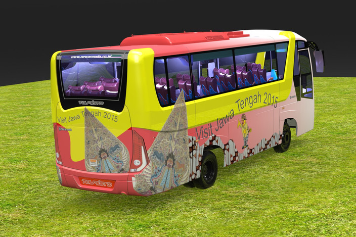 Medium Bus 3D - - 3D CAD model - GrabCAD