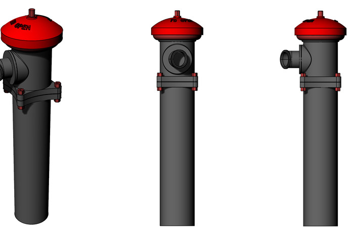 Fire Hydrant Aus - Rhino - 3D CAD model - GrabCAD