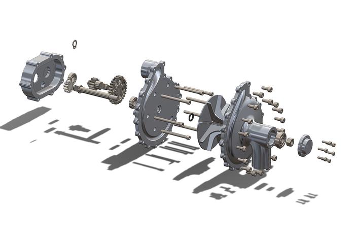 Fan Blower for Olsryd V12 Merlin - STEP / IGES, SOLIDWORKS - 3D CAD ...