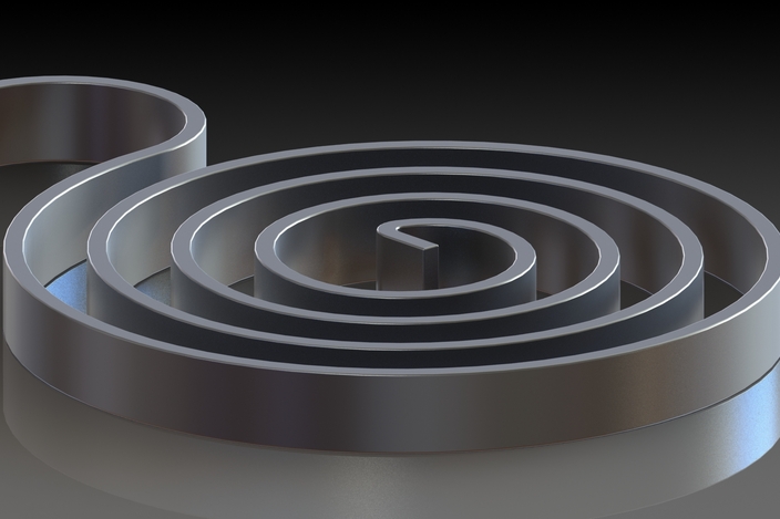 Request: Spiral Torsion Spring - - 3D CAD model - GrabCAD