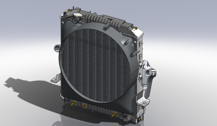 Radiator Complete - STEP / IGES - 3D CAD model - GrabCAD