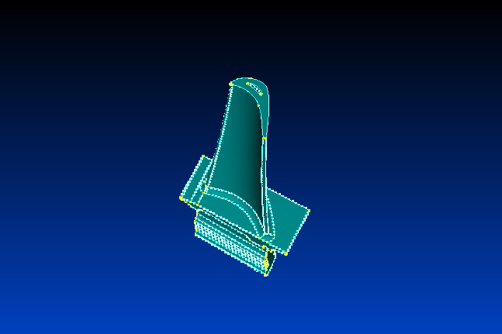Turbine blade - Femap - 3D CAD model - GrabCAD