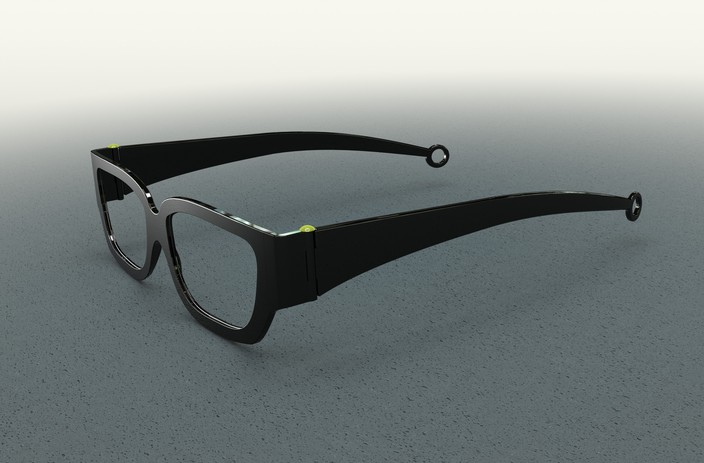 Out of the frame Glasses - STL - 3D CAD model - GrabCAD